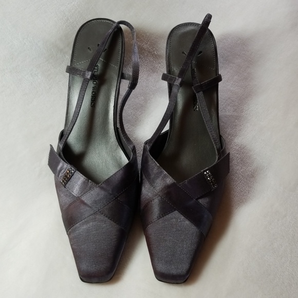 Studio Works | Shoes | Nwot Size Gray Studio Works Heels | Poshmark